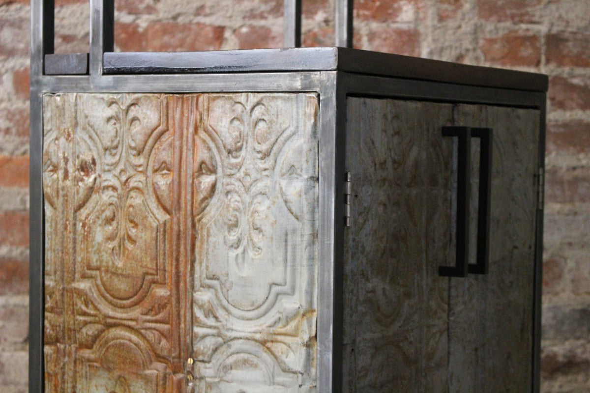 Tin and Rosewood Cabinet – Sticks & Bricks