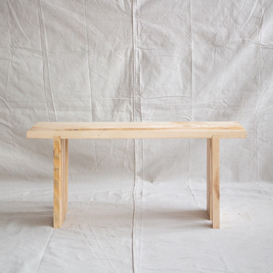 Blonde Wood Bench – Sticks & Bricks