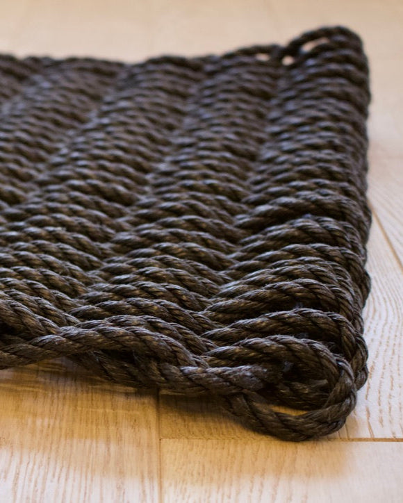 Rope Door Mat - Black – Sticks & Bricks